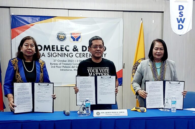 DSWD, COMELEC ink agreement on 4Ps voters’ education – Free SPITS (SPEECH)